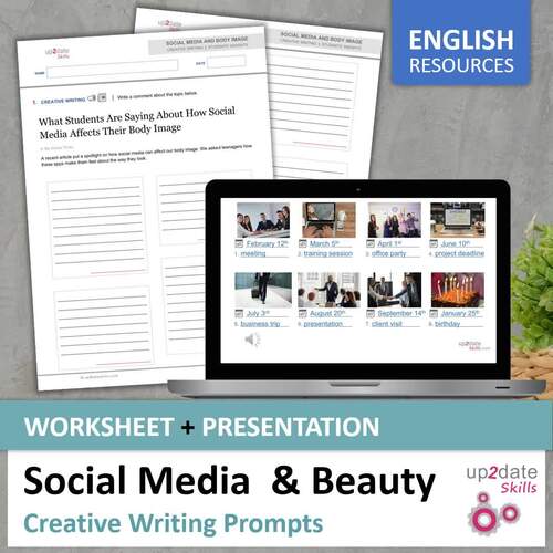 Creative Writing Prompts | Social Media and Body Image (worksheet ...