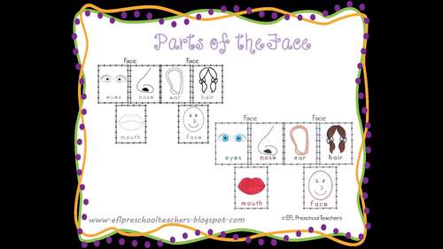 Face Teaching Materials for Preschool ELL | TpT