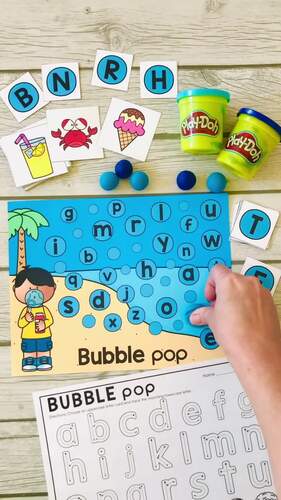 Bubble Pop - Letter Recognition and Beginning Sounds - 4 Smash Games in One