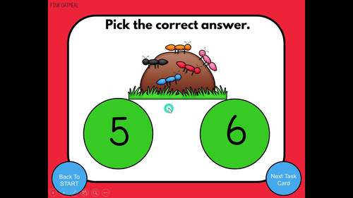 Ant Counting Digital Movement Game by Pink Oatmeal | TPT