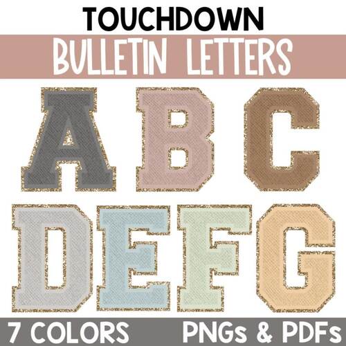 Varsity Bulletin Board Letters / Varsity Clipart / Lettering Pack ...
