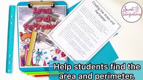 Area and Perimeter Math Project - Design a Robot and Rooms Activities