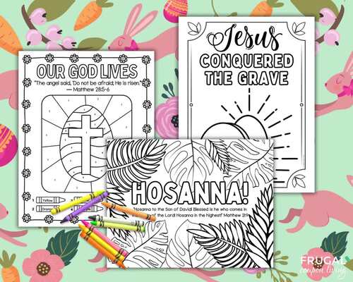 Christian Easter Coloring Pages for Kids, Kids Church Easter Sunday School