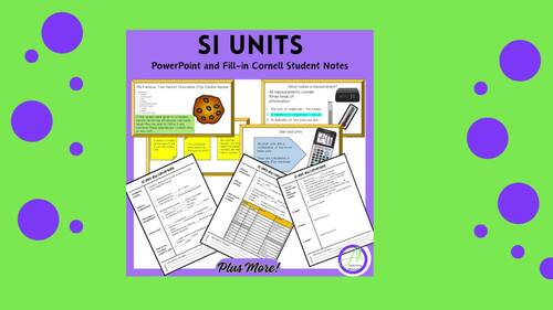 SI Units PowerPoint and Cornell Notes by Angie Lamb Learning Resources