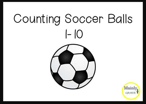 Sports Counting: Soccer Balls 1-10 Digital Activity - BOOM CARDS™