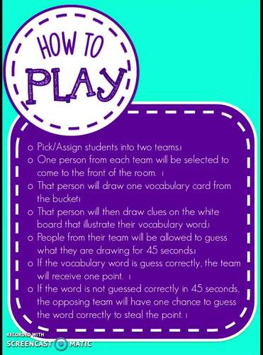 6th Grade Math: Vocabulary Pictionary by Making it through Middle School