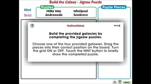 Galaxies & The Universe: Build the Galaxy - Jigsaw Puzzle - PC Gr. 5-8
