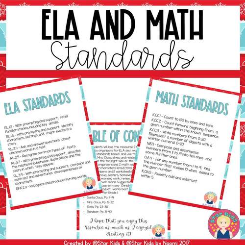 Christmas Activities for K-1 by Star Kids | TPT