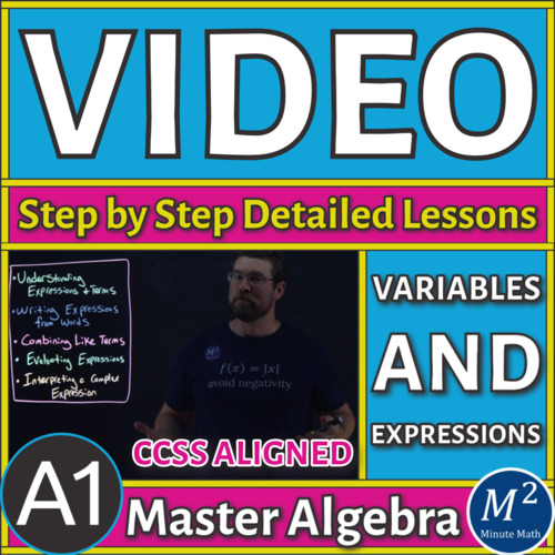 Algebra 1 Video: Variables & Expressions | Simplify, Combine, Evaluate
