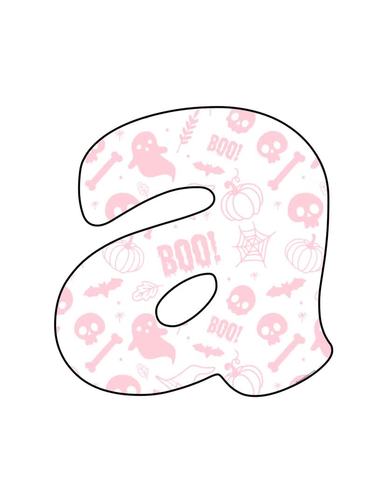 Bulletin Board Letters - Pink Halloween Set 2 by Momtastic Moments