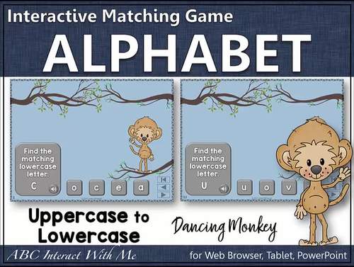 Letter Matching Uppercase & Lowercase Interactive Alphabet Game ...