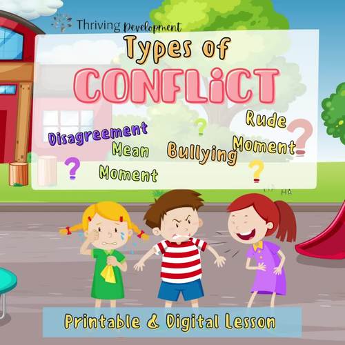 Types of conflict Google Slides Lesson and Sorting Activity|Digital ...