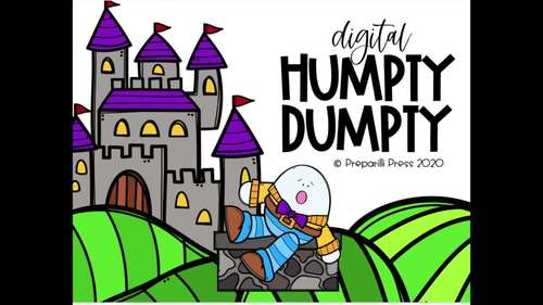 Humpty Dumpty DIGITAL NURSERY RHYME and ACTIVITIES by Preparilli Press