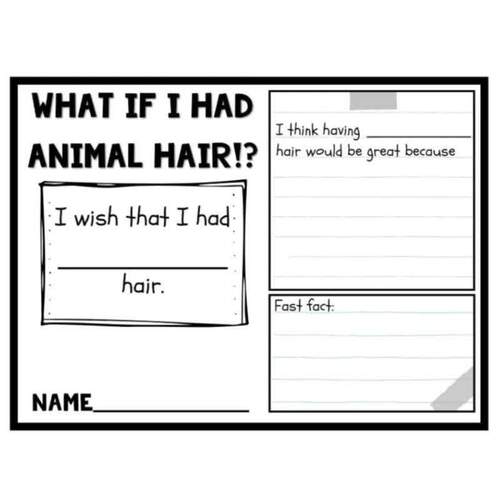 Amazing Animal Hair | Animal Adaptations | ELA and Science by Prints by ...