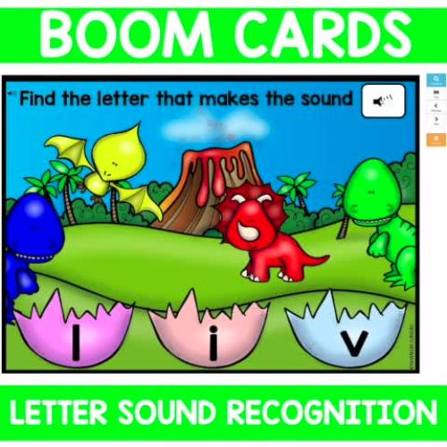 SOUND Recognition Lowercase Letters RF.K.3.A BOOM CARDS Distance Learning