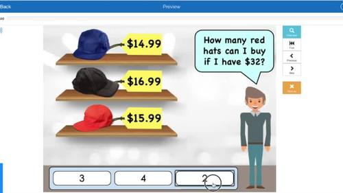 Clothes Shopping and Budgeting with cents set 2 Interactive Boom Cards