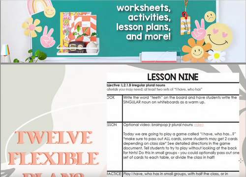 L.2.1.B+D - Unit 2 Irregular Plural Nouns and Past Verbs - 2nd Grade ...