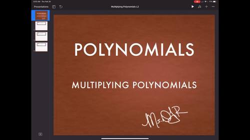 ALGEBRA BLENDED LEARNING LESSON | Multiplying Polynomials | Digital ...