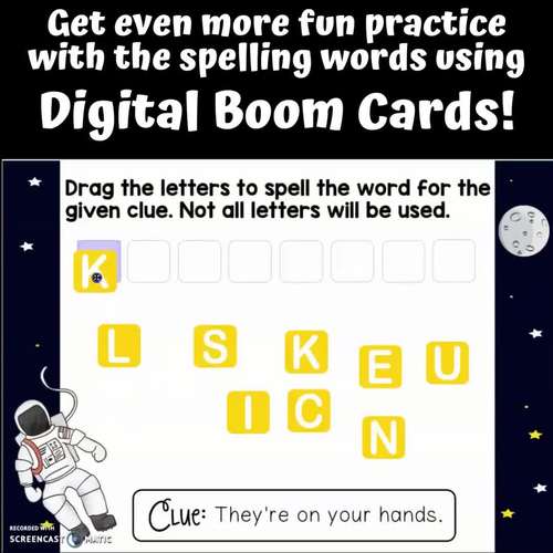 4th Grade Reading Series Spelling & Vocab Unit 6 Bundle | wth Digital ...
