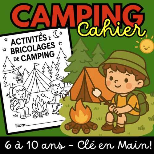 Activités et bricolages de camping | Écriture, coloriage, bricolages K ...