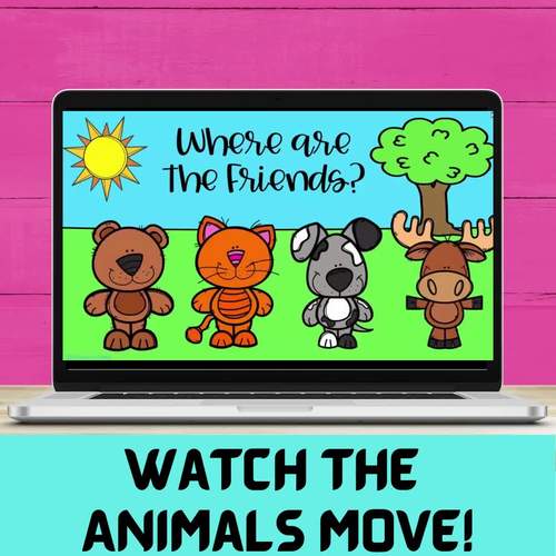 Green Screen Speech - Where Are The Friends - Prepositions Digital Activity