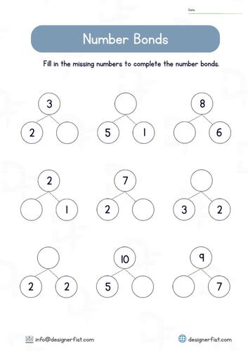 Autism Basic Number Bonds Worksheet For Childs by Inclusive Learning ...