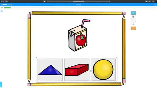 Math: Identify 3D Shapes with Real Objects- Boom Cards- {distance learning}