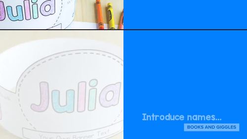 Editable Name Crowns with Letter Sounds by Books and Giggles | TPT