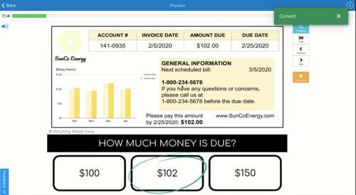 Reading Utility Bills Digital Task Cards by Adulting Made Easy aka ...