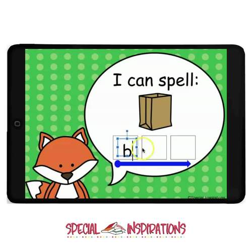 CVC Spelling Task Cards | Print & Digital | Google Slides™ | TPT