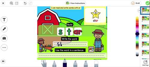 R-Controlled Vowels Word Building Bundle Preloaded Seesaw Activities