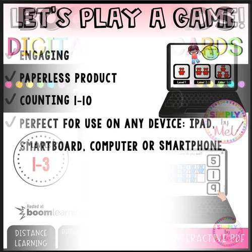 Counting Bears 1-10 l Boom Cards™ l Interactive PDF l Differentiated