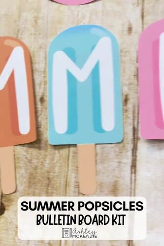 End of the Year Bulletin Board Kit Summer Bulletin Board Letters ...