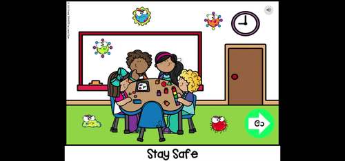 Staying Safe In School Digital Animated Emergent Reader For Google Slides