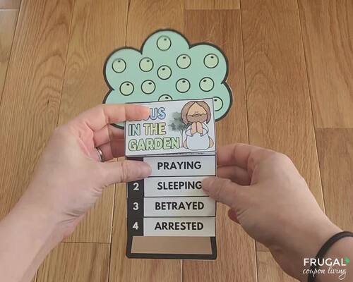 The Garden of Gethsemane Craft Story Book & Jesus Prays in the Garden ...