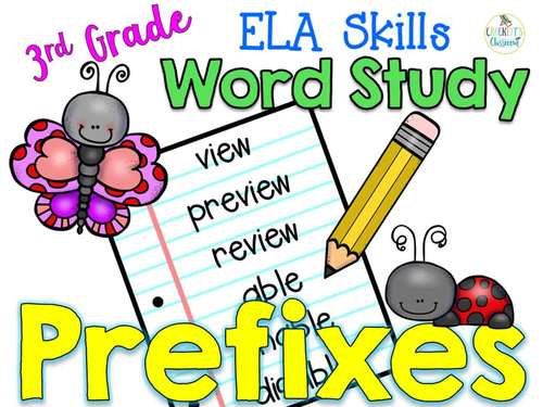 3rd Grade Word Study - Prefixes - for PowerPoint by Crockett's Classroom