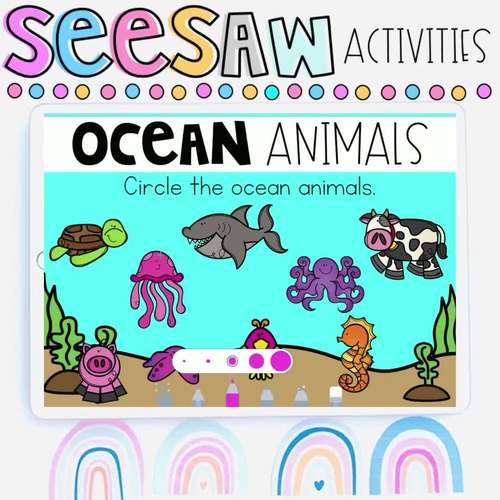 Google Classroom™ Distance Learning Ocean Animals Slides (Includes ...