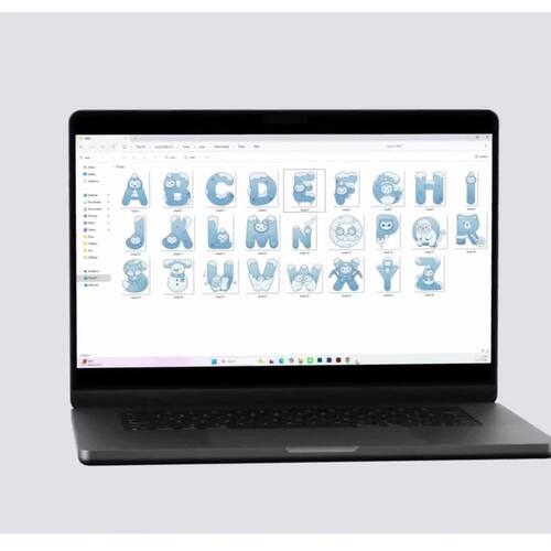 Winter Alphabet Letters A–Z | Snow Theme Classroom Decor by InspireBits101