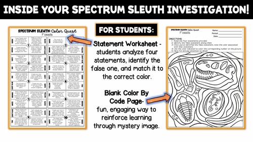 Fossils Color by Code | Spectrum Sleuth Earth History & Paleontology ...