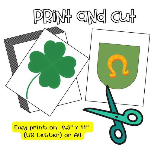 Highland Cow St. Patrick’s Day Bulletin Board Kit,Editable Lucky ...