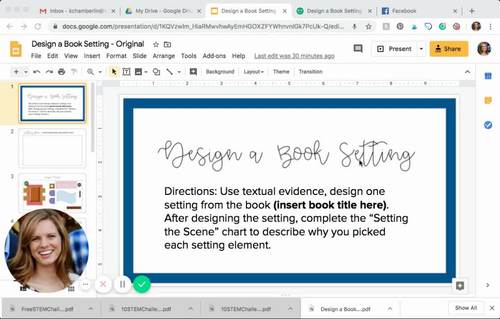 Design a Book Setting Using Google Slides- Distance Learning, Back to ...