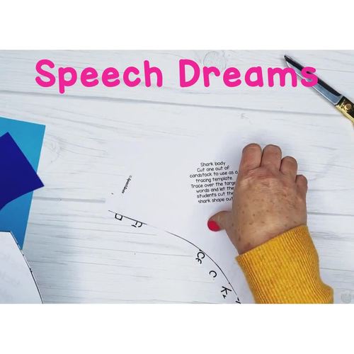 Shark Speech Language Craft with articulation and language goals