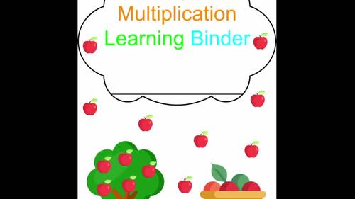 apple Multiplication facts 1-12 distance learning activity busy work ...