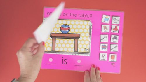 "ON" Interactive Book + Simplified Sentence Common Objects, Autism, Apraxia