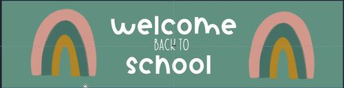 Boho Rainbow Google Classroom Headers Distance Learning Theme Header