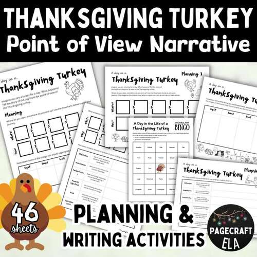 A Day as a Thanksgiving Turkey | Planning and Narrative Writing | Point ...