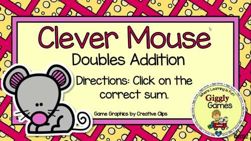 Giggly Games Clever Mouse Doubles Addition Google Slides | Distance ...