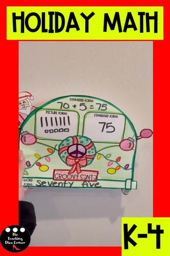 Christmas Math Place Value Craft by The Teaching Diva Corner | TPT