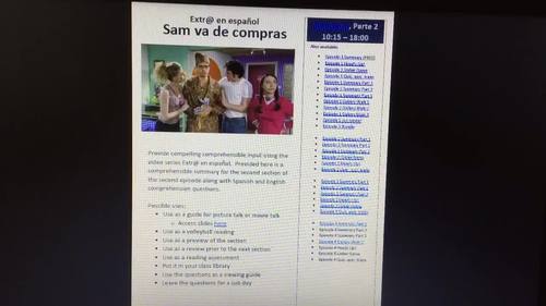 Extr@ en español Episode 2 Section 2 Summary with questions (Spanish Extra)
