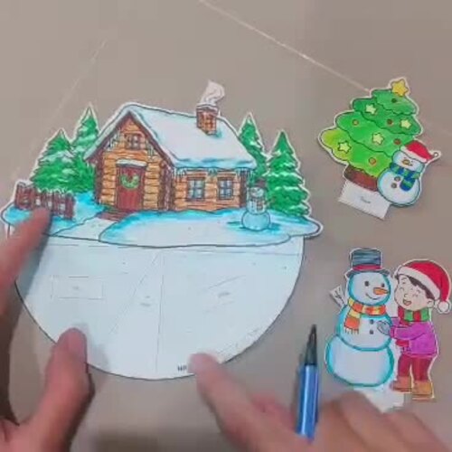 Winter 3D Pop-Up Craft Pack | No Prep Color, Cut & Build Christmas ...
